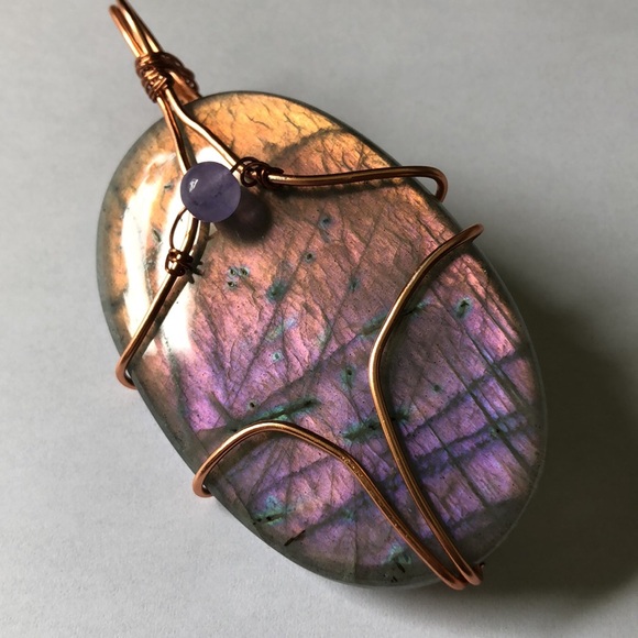 Handmade | Jewelry | Pink Labradorite Pendant | Poshmark